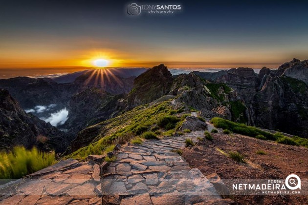 Foto do dia - Portal NetMadeira - Pôr do Sol - Pico do Arieiro